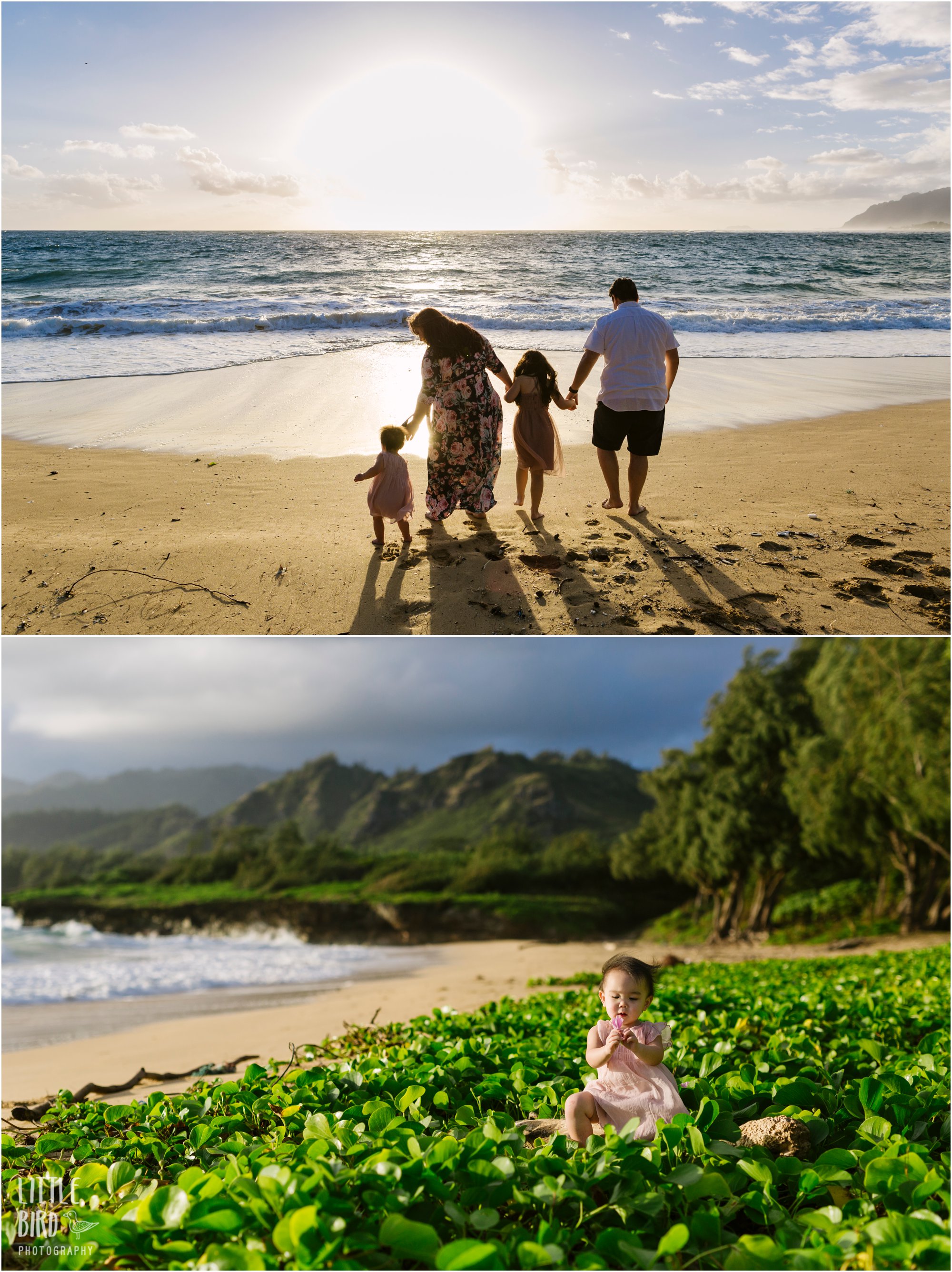Oahu Photographer at Laie Beach Park | Pretty in Pink